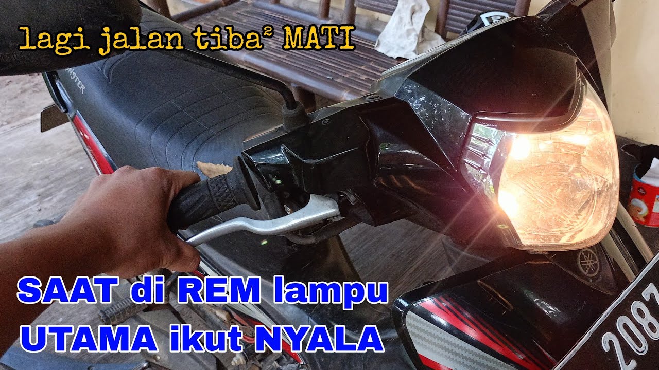 gampang MOGOK dan LAMPU UTAMA ikut NYALA saat di REM - YouTube
