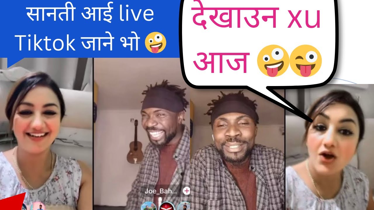santi baral tiktok live kanda viral | shanti baral interview | shanti ...