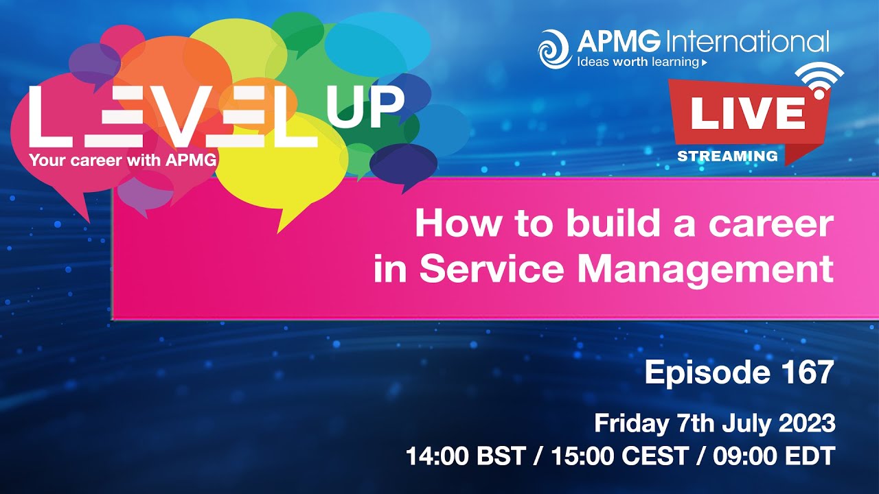 167 How To Build A Career In Service Management YouTube