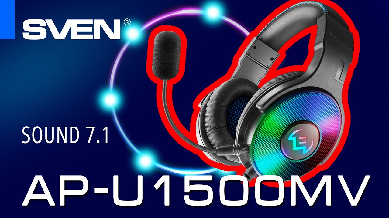 SVEN AP-U1500MV | Gaming headset with RGB backlight and 7.1 virtual ...