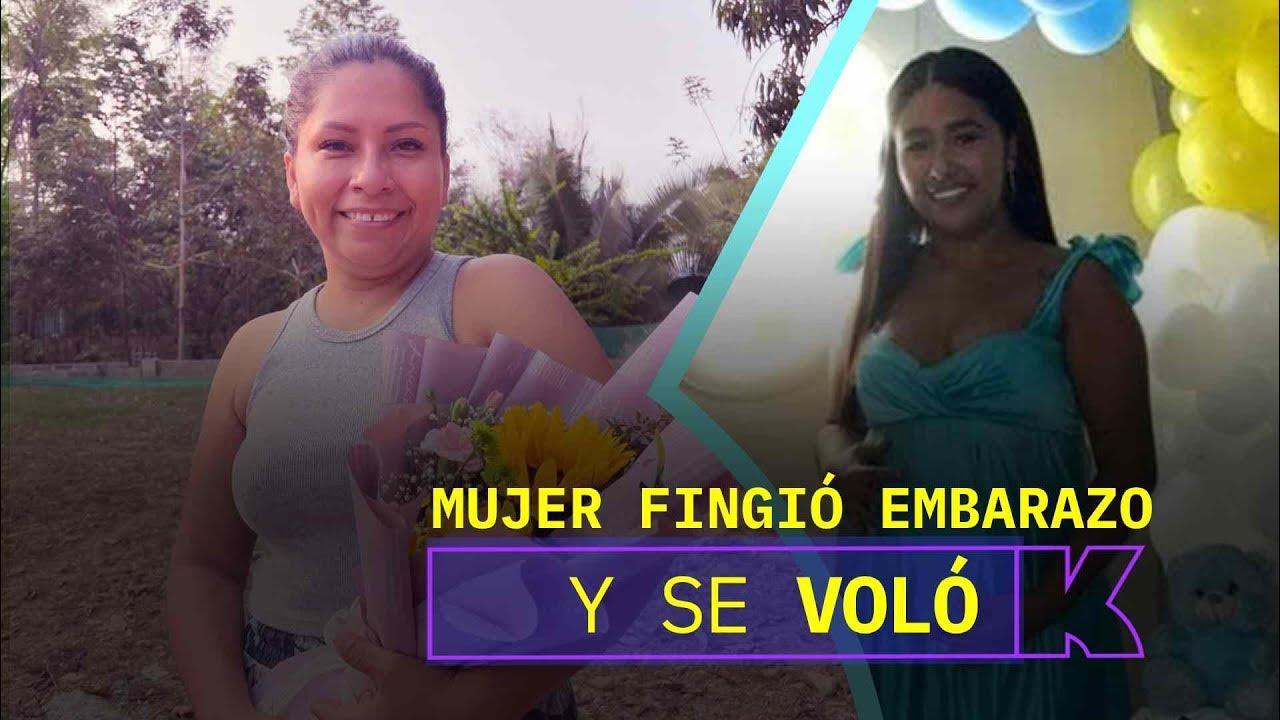 Mujer aprovechó la forma de su barriga para fingir embarazo de mellizos y luego desapareció ...
