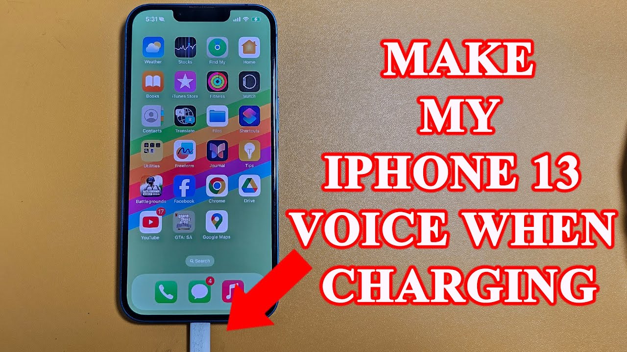 How to make my iPhone say words when charging - YouTube