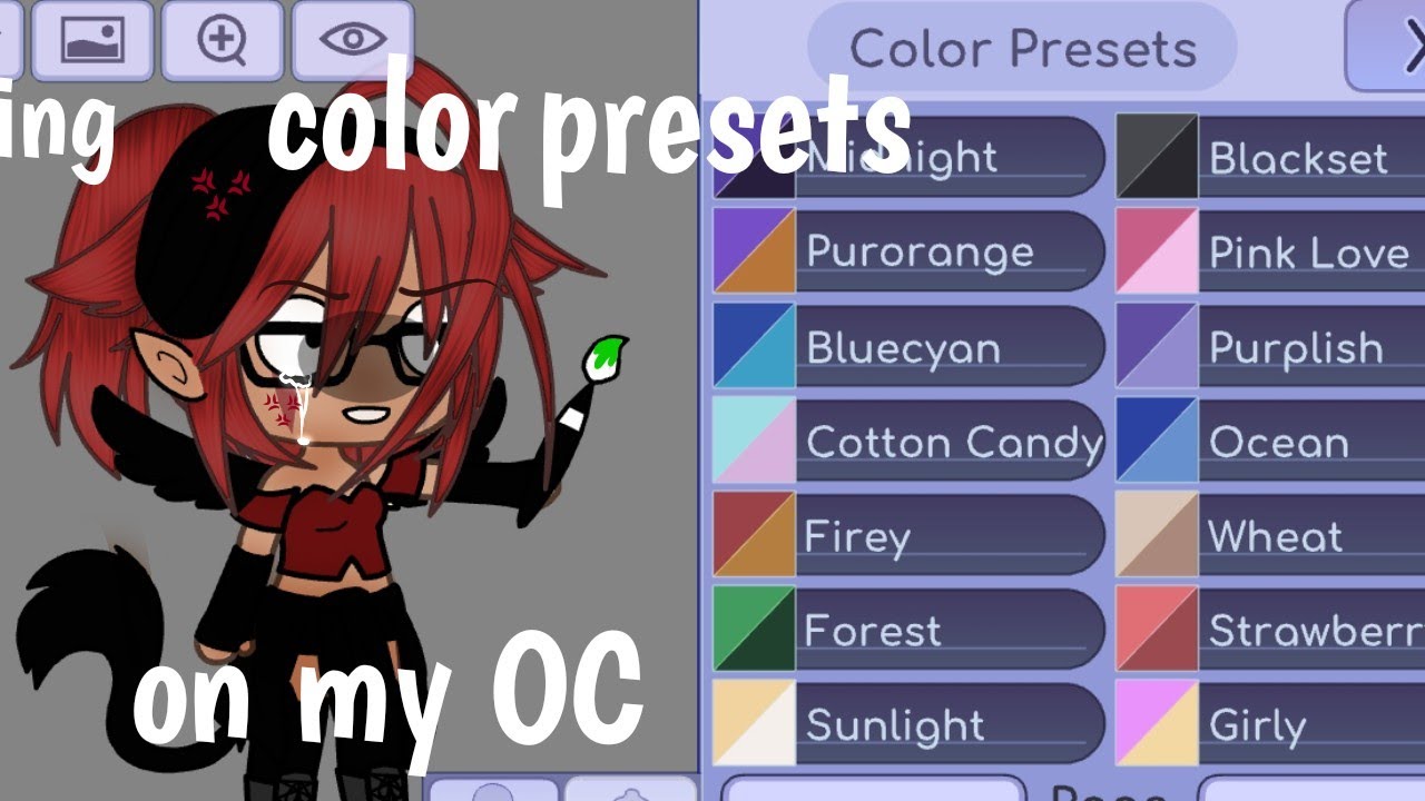 Rating colour presets on my oc\\~\\[]\\part 1 - YouTube