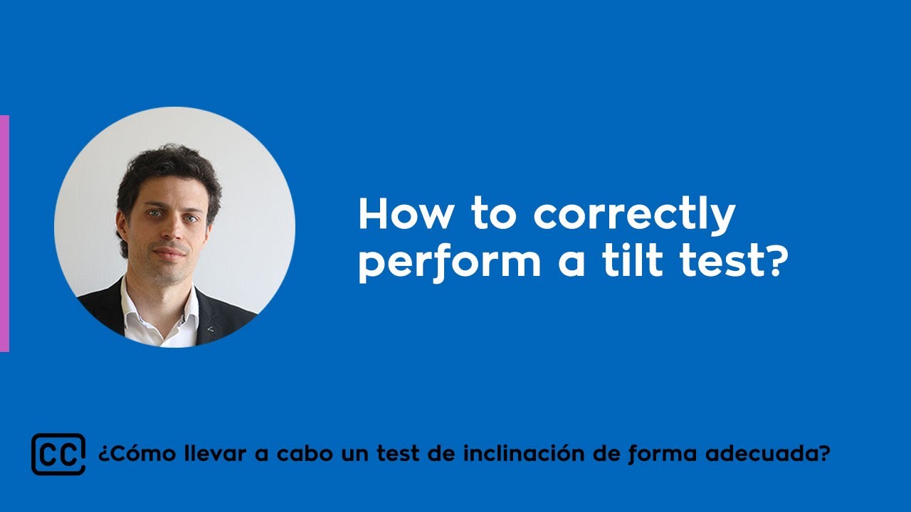 How to correctly perform a tilt test? - YouTube