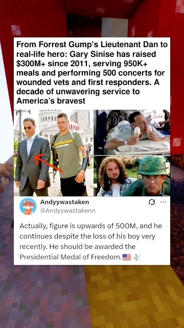From Forrest Gump's Lieutenant Dan to real-life hero: Gary Sinise has ...
