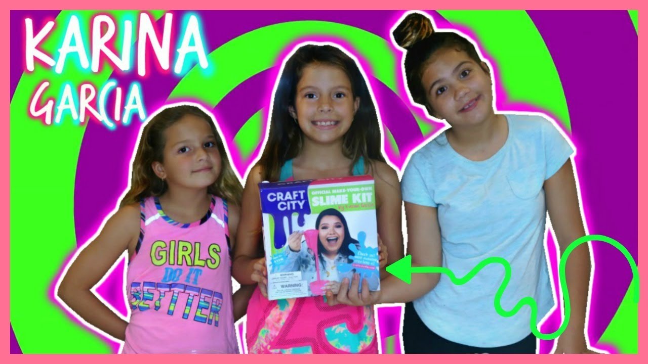TESTING & REVIEW " KARINA GARCIA SLIME KIT" GLOW IN THE DARK SLIME ...