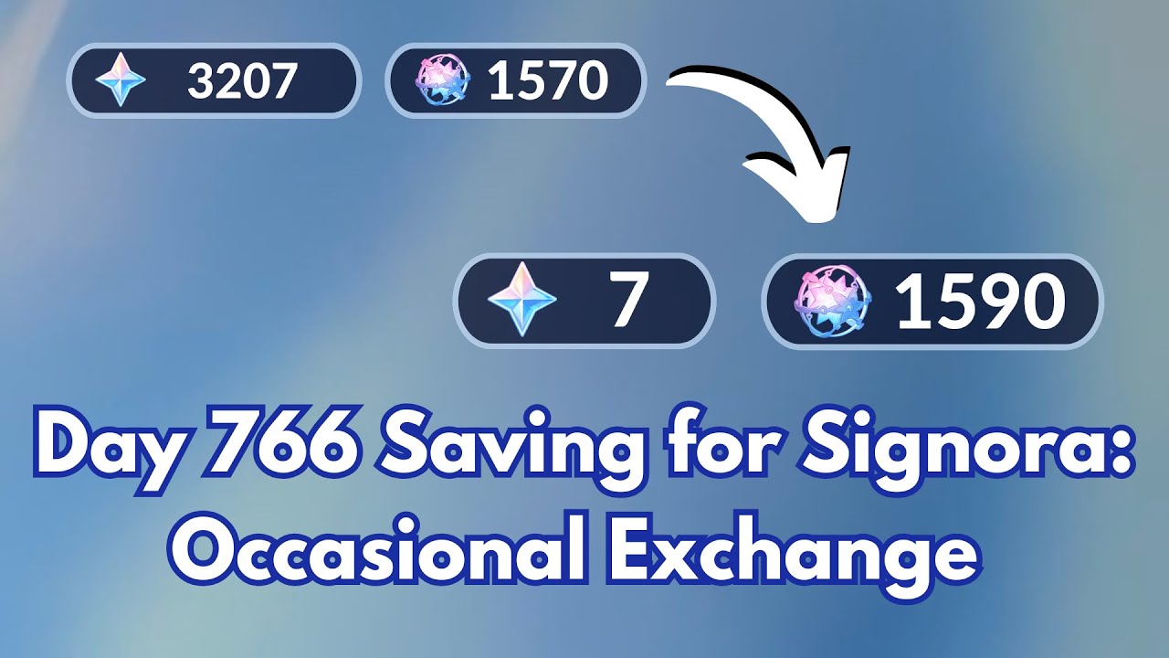 Day 766: Occasional Exchange. Saving for Signora | Genshin Impact - YouTube