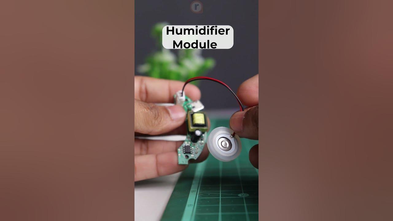 DIY Ultrasonic Humidifier with Atomizing Chip | Simple 5V Setup | Easy ...