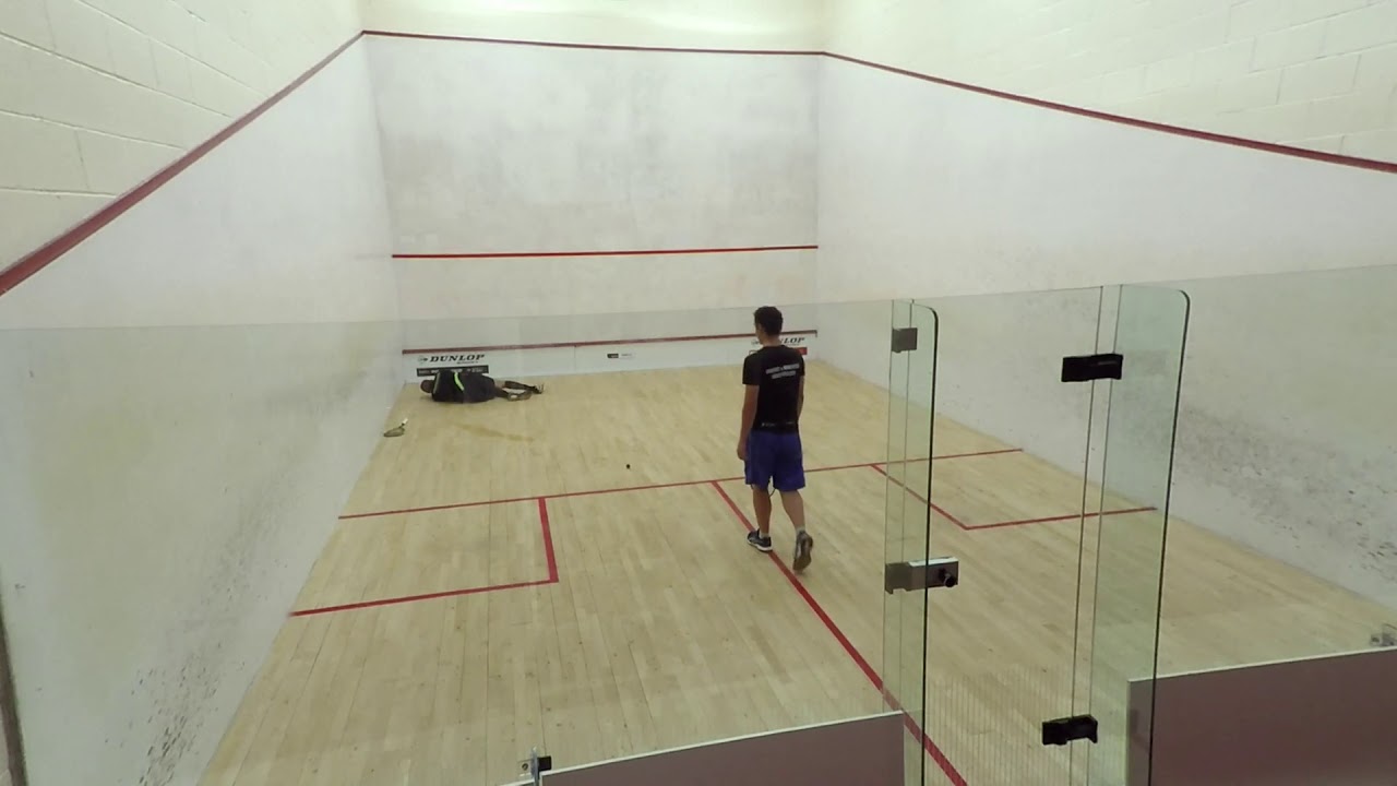 Accident while playing squash - YouTube