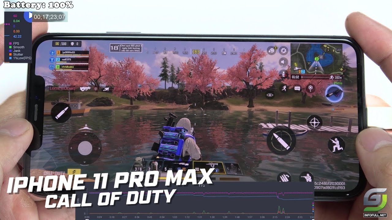 iPhone 11 Pro Max test game Call of Duty Mobile CODM 2024 - YouTube