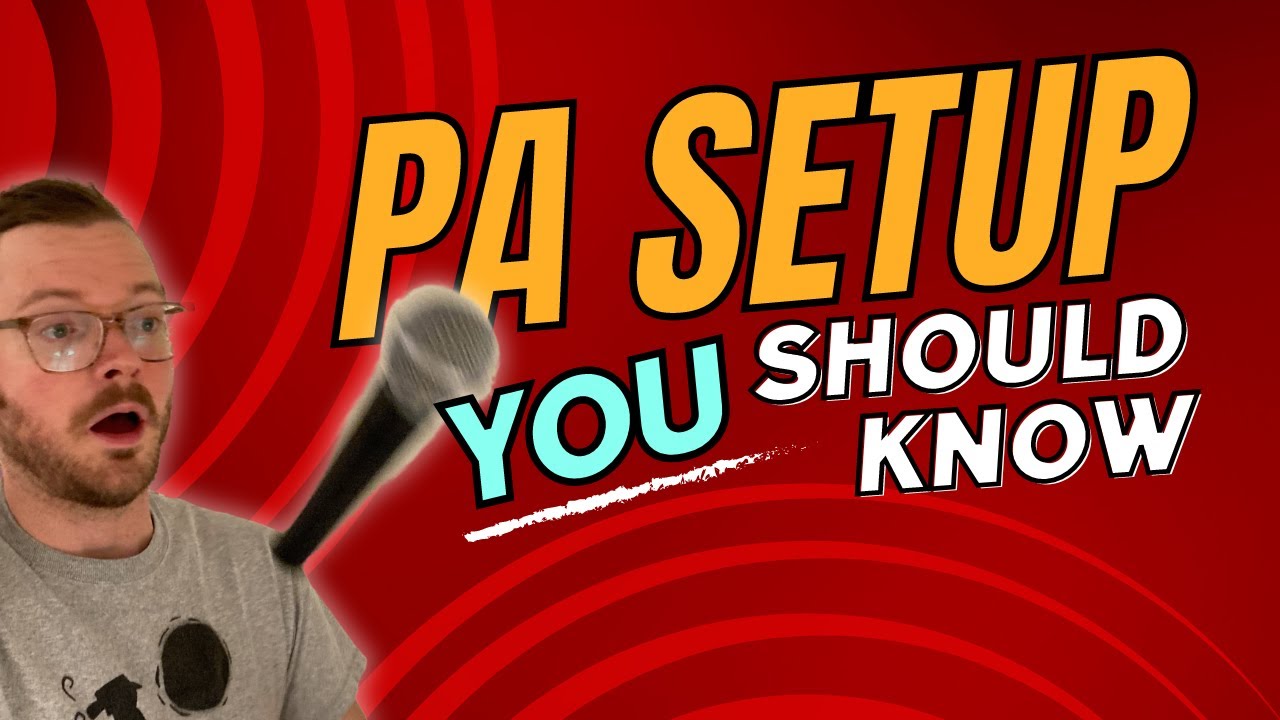 PA Equipment Setup Layout Guide for Bands - YouTube