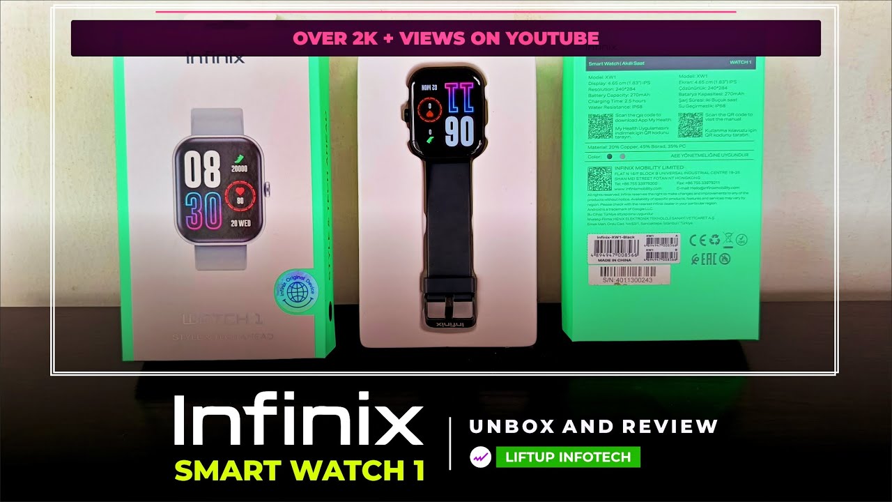 INFINIX SMART WATCH 1 | UNBOXING | REVIEW | ACCESSORIES | PRICE - YouTube