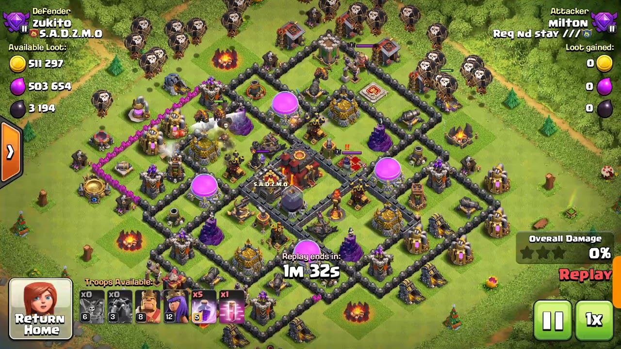 COC How to destroy th 10 max - YouTube