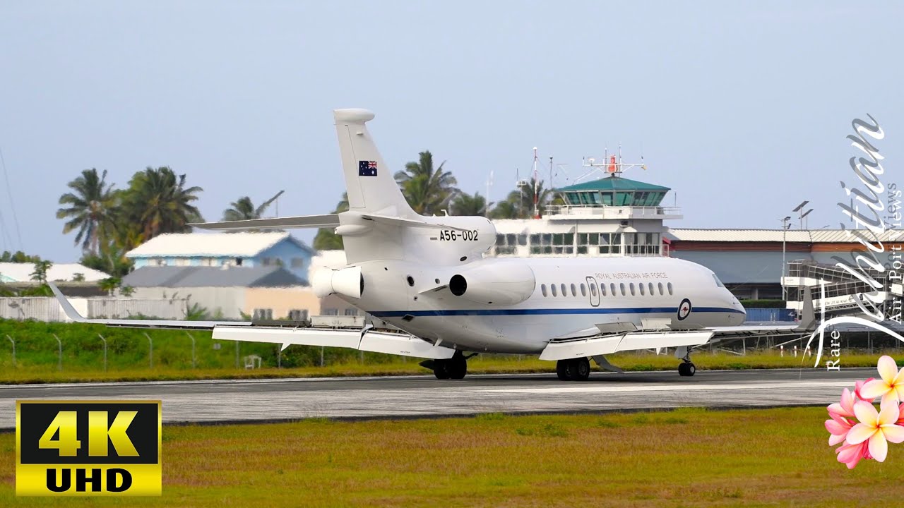 Nov 8, 2023:RAAF's F7x reg A56002 was seen landing at Rarotonga Int'l ...