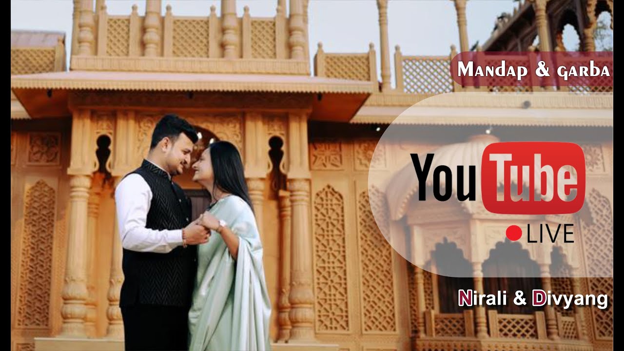 🔴LIVE || Divyang & Nirali || Mandap & Garba Night || Akshar Party Plot ...
