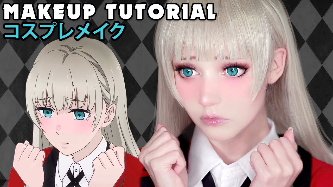 Ririka Cosplay Makeup Tutorial Kakegurui 賭ケグルイ☆ - YouTube