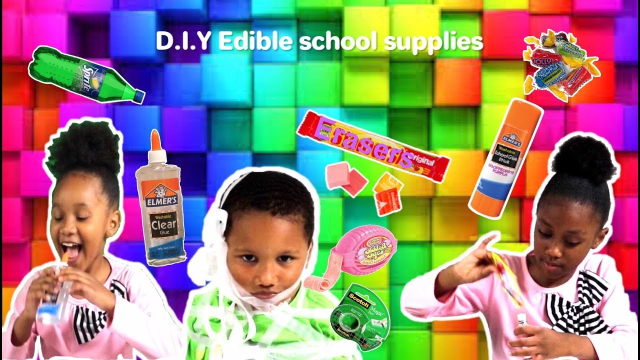 DIY EDIBLE SCHOOL SUPPLIES!!! BACK TO SCHOOL! LEARN HOW TO SNEAK CANDY ...