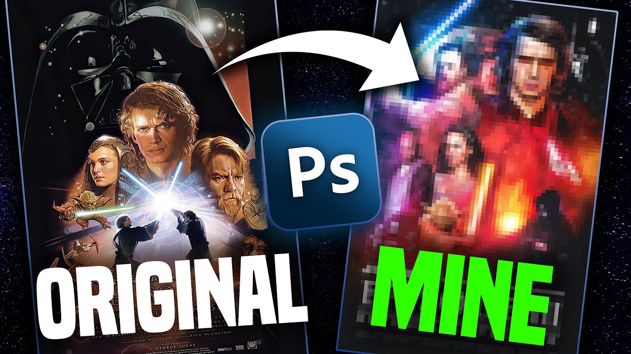 EPIC Photoshop Star Wars Poster! Revenge of the Sith - Tutorial ...