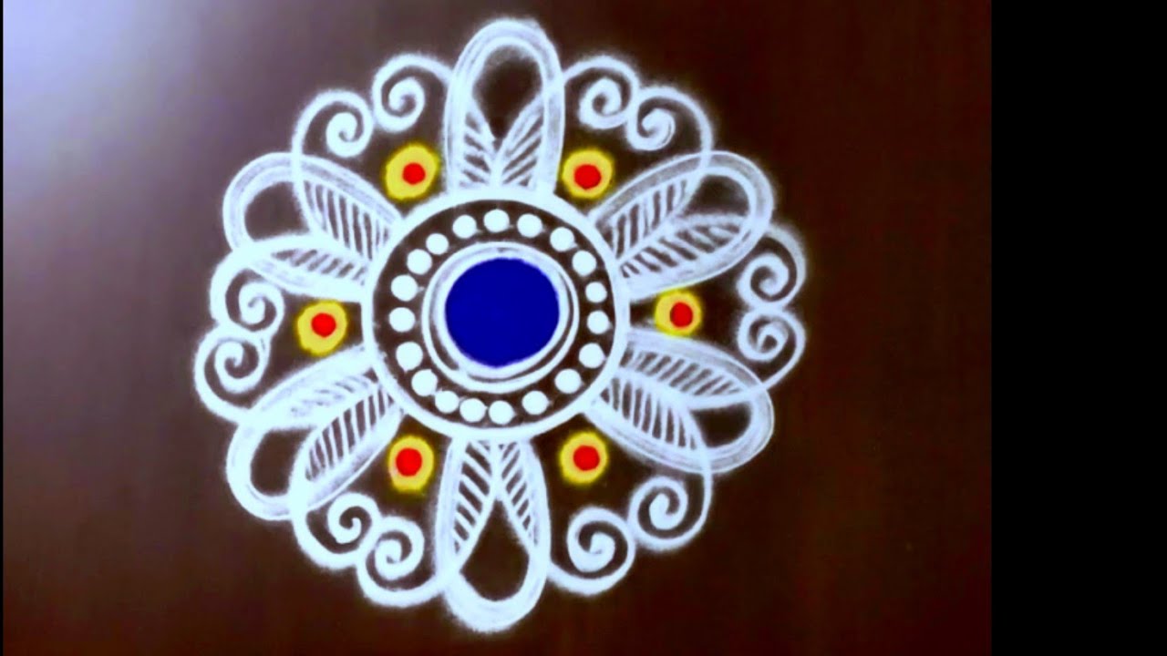 3 Excellent Friday special kolam designs ♥️ little rangoli ️ kolam ️ ...