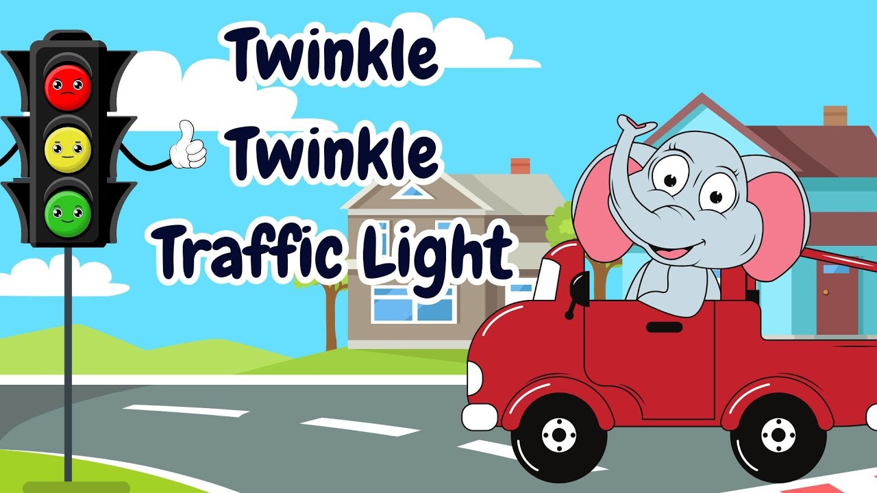 Twinkle Twinkle Traffic Light - English Nursery Rhymes - Cartoon ...