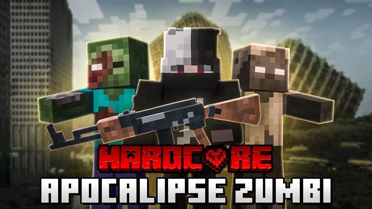 O MOD MAIS HARDCORE DE APOCALIPSE ZUMBI NO MINECRAFT! 🧟‍♂️ Sobreviver ...