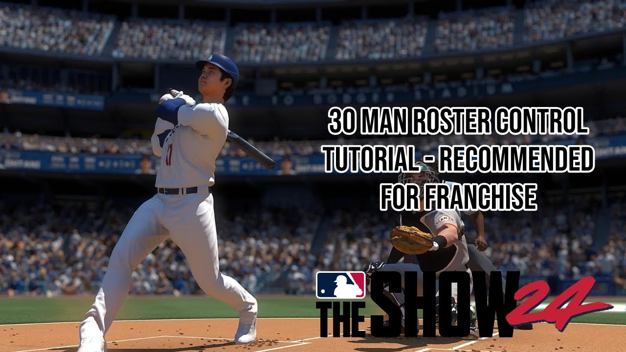 MLB The Show 24 - Setting Up 30 Team Roster Control in Franchise - YouTube