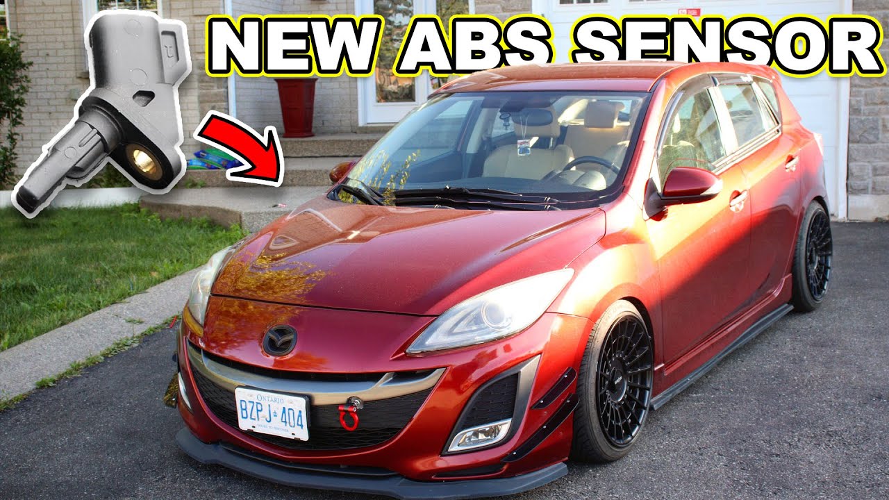 How to Install FRONT ABS SENSOR on a MAZDA 3! - YouTube