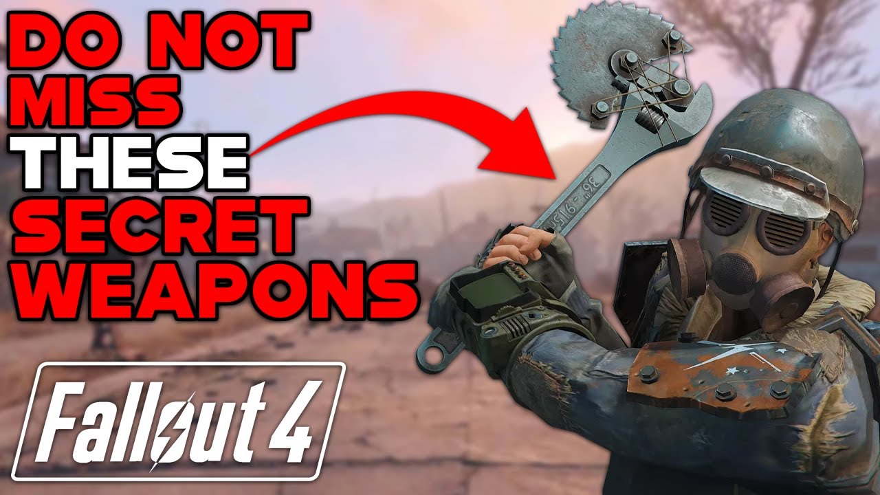DO NOT MISS THESE SECRET WEAPONS IN FALLOUT 4 - YouTube
