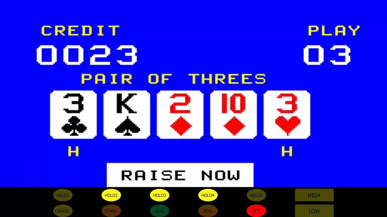 ARCADE MACHINES MAME CREDIT POKER 1999 CGI - YouTube