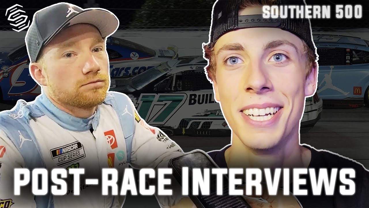 Southern 500 Post-Race Driver Interviews | Tyler Reddick, Carson ...