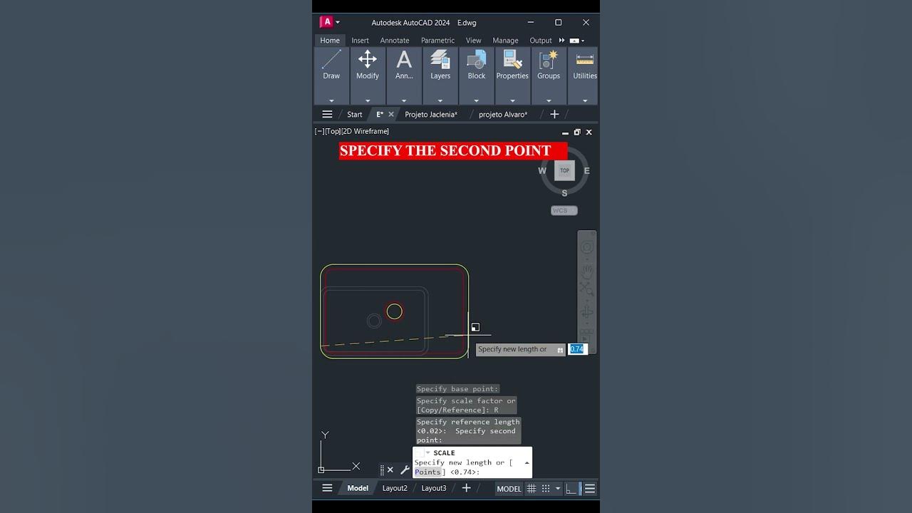 AutoCAD-Scale block to required size - YouTube