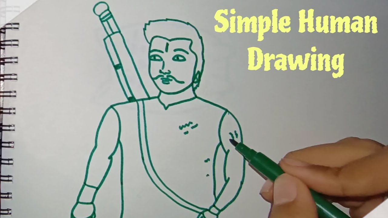 Step-by-Step Human Drawing | Easy Sketch for Beginners - YouTube
