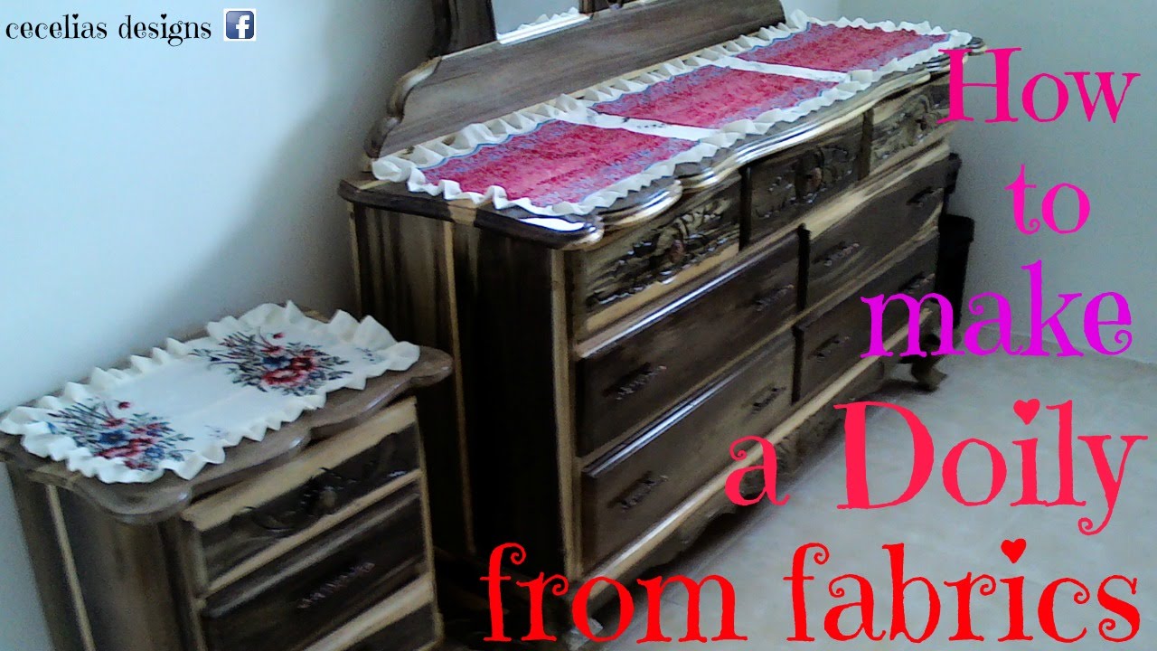 How to make a doily -from fabrics - YouTube