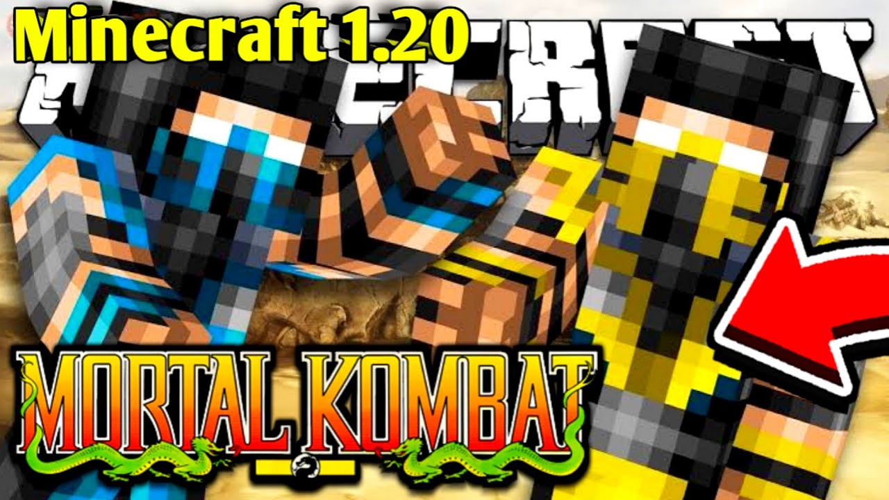INCRÍVEL MELHOR ADDON DO MORTAL KOMBAT PARA MINECRAFT PE 1.20 !! - YouTube