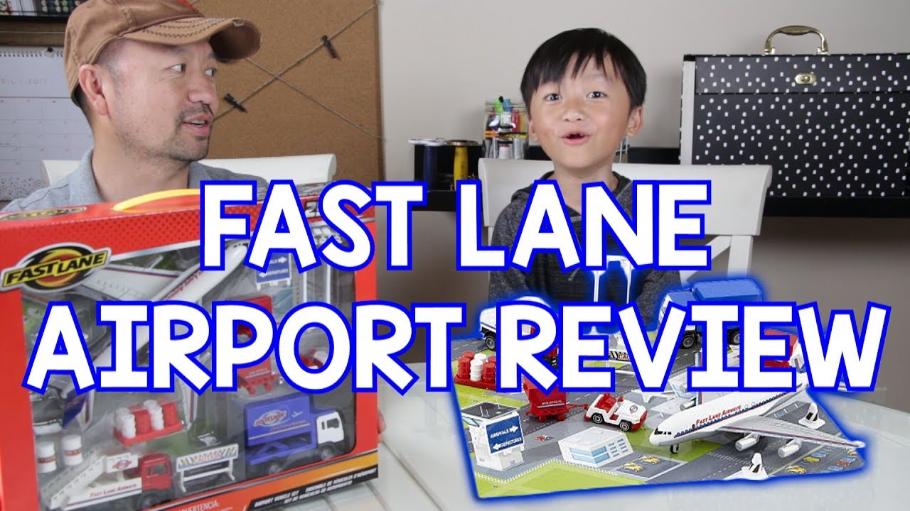Fast Lane Airport Vehicle Set Toy Review by Ryder | NtenseKid - YouTube
