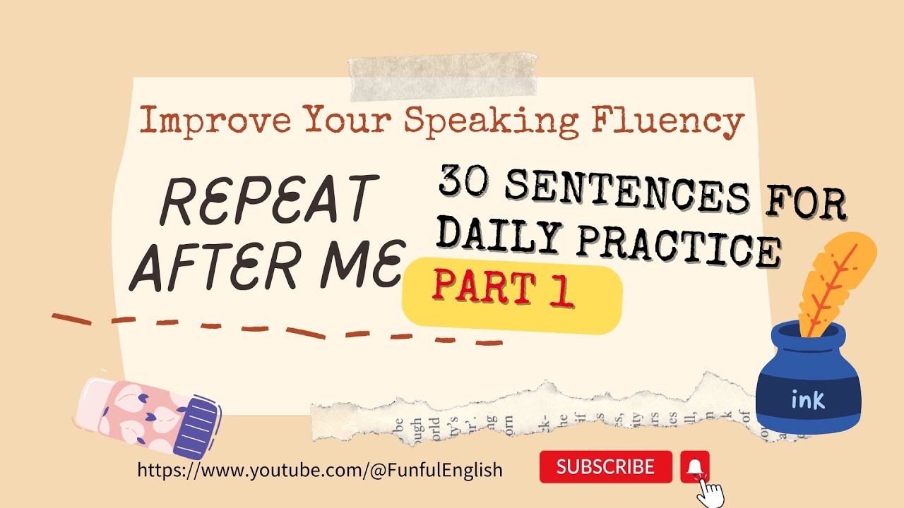 30 English Sentences for Daily Speaking Practice Part 1 l Improve ...