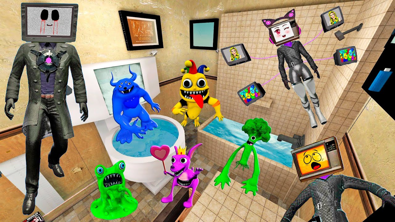 TV MAN TV WOMAN ARMY Skibidi Toilet BOSSES AND OTHERS GARTEN OF BANBAN ...