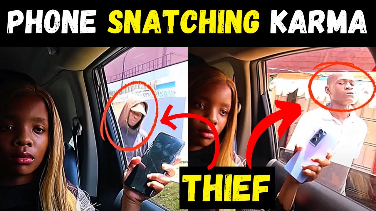 Phone Snatching DONE within 0 2 seconds KARMA on Thieves by Azuka Bellah - YouTube