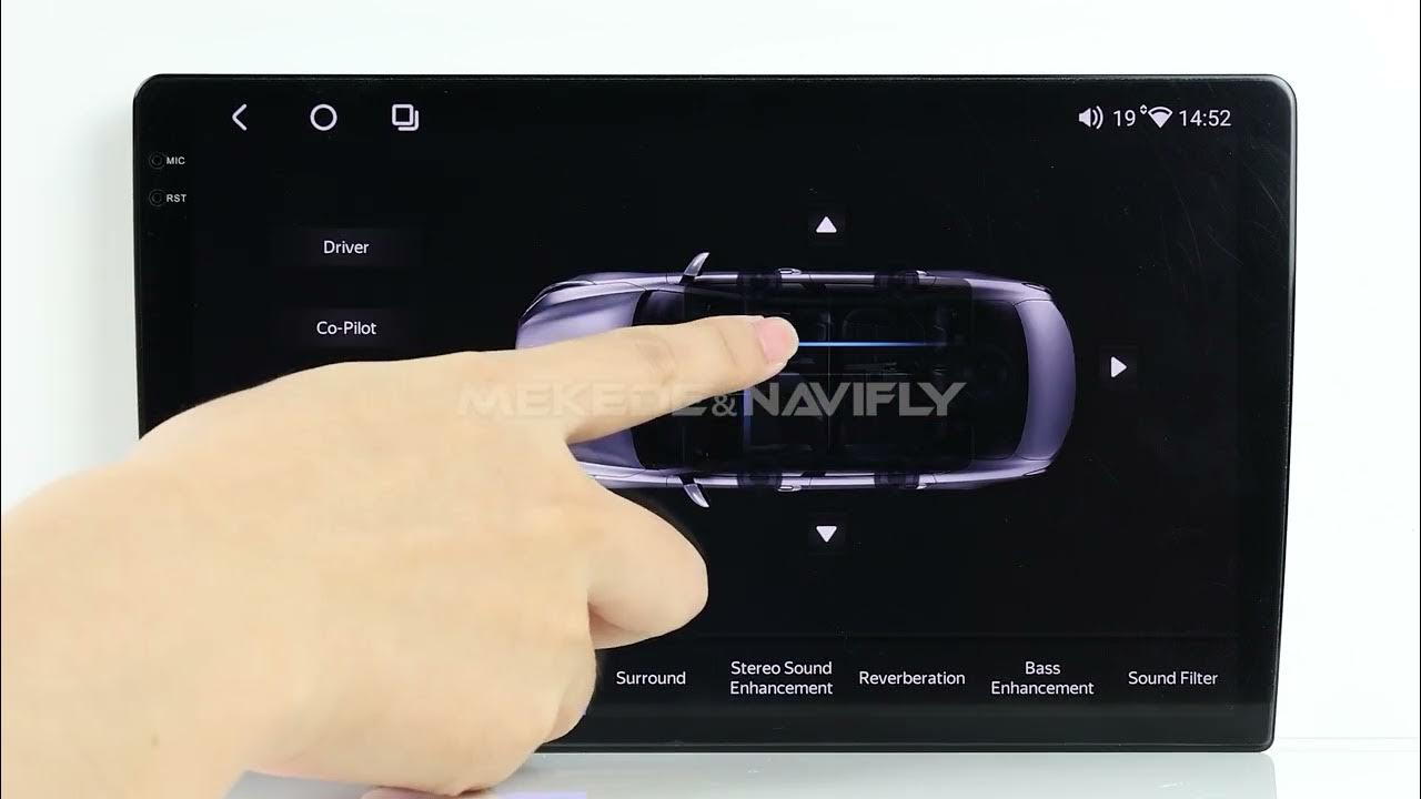 NAVIFLY & MEKEDE M6 Pro Plus DSP function operation demonstration - YouTube