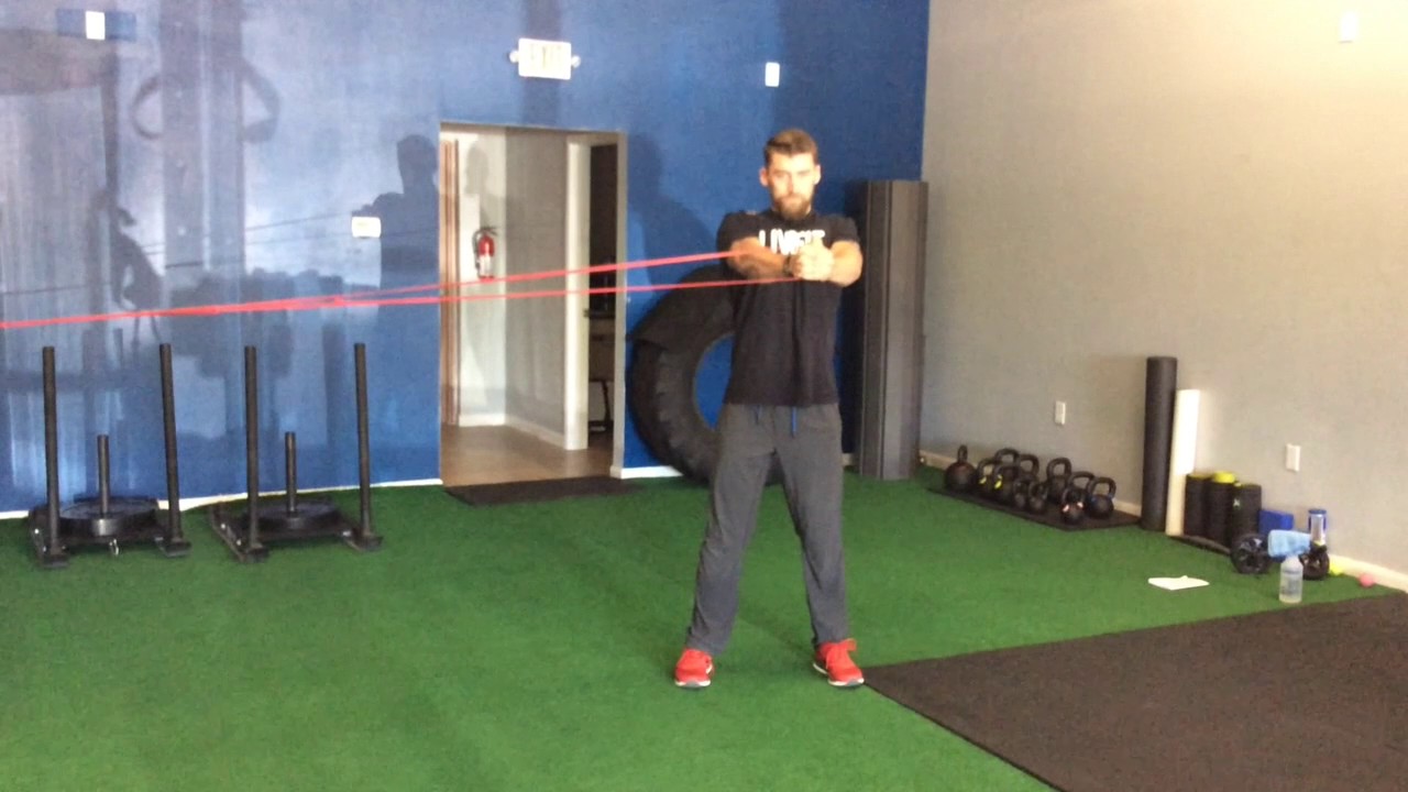 Anti-Rotation Band Walk-outs - YouTube