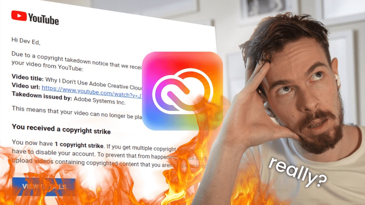 Adobe Copyright Striked Me... - YouTube