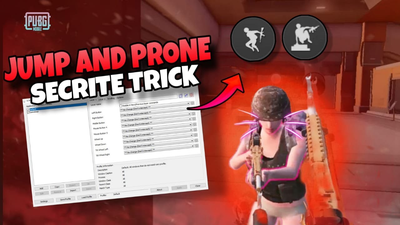 How to do Jump and Prone😱 in Pubg Gameloop | Jump and Prone Together😱 ...