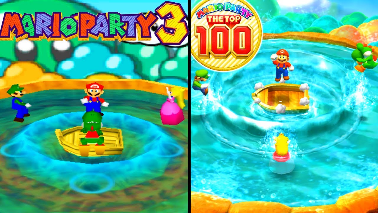 Evolution of Tidal Toss in Mario Party (2000-2017) - YouTube