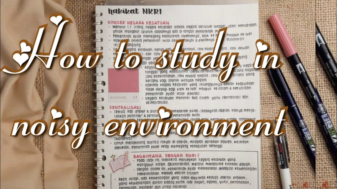HOW TO STUDY IN NOISY ENVIRONMENT || How To Focus || - YouTube