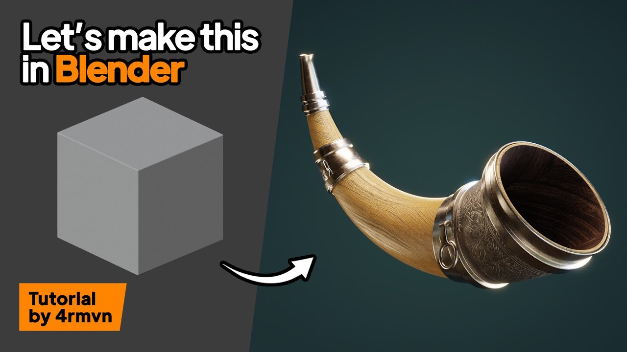 " Making a 3D Viking Horn in Blender " - YouTube