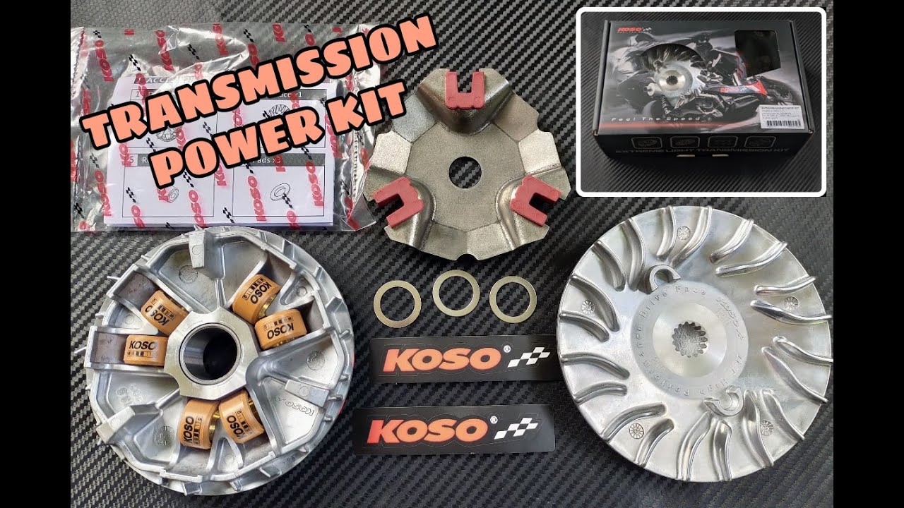 KOSO | Pulley Set for M3 | Transmission Power Kit - YouTube
