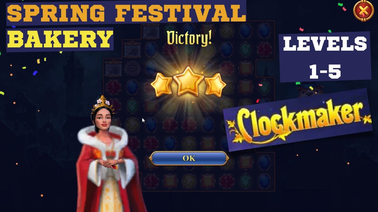 How to play Clockmaker Event Spring Festival Bakery levels 1-5 - YouTube
