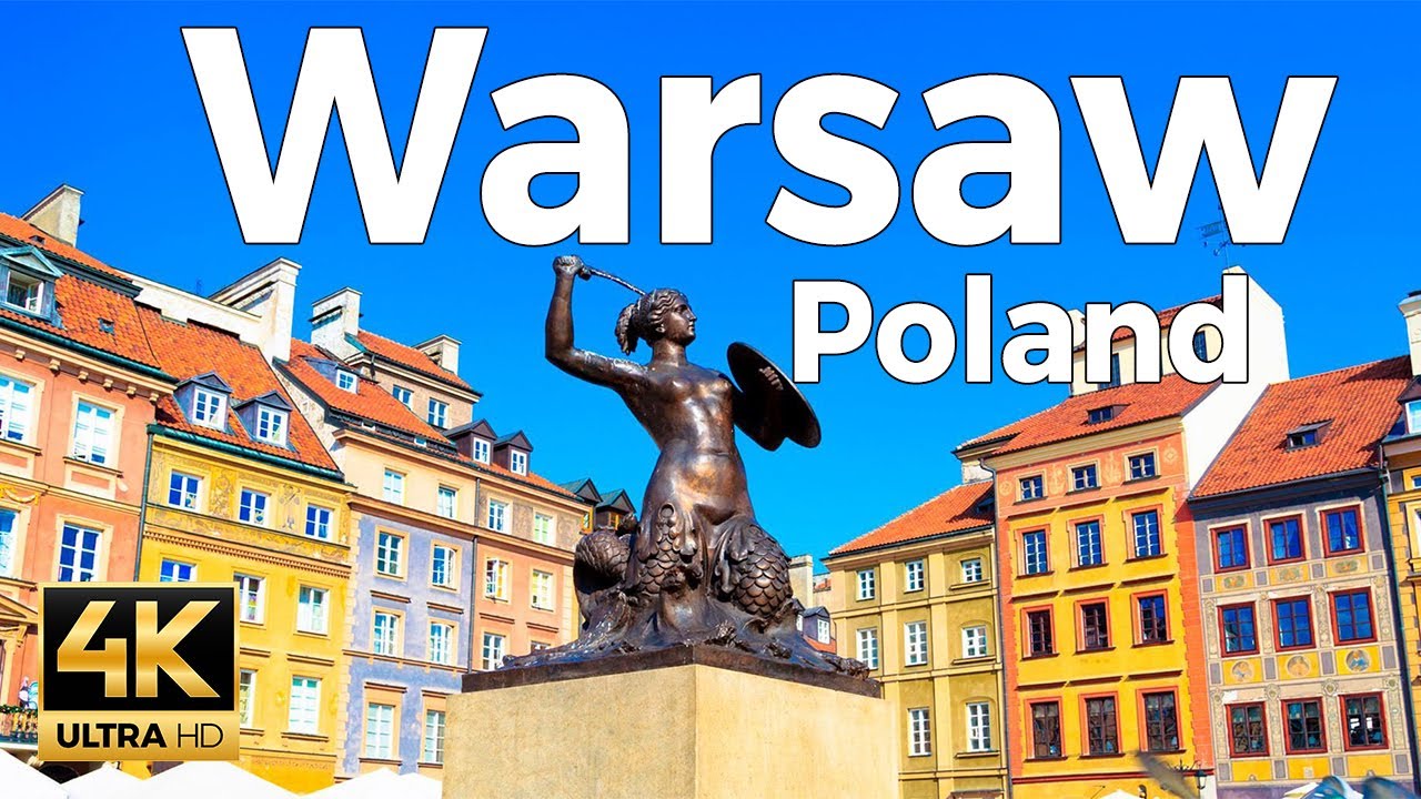 Warsaw, Poland Walking Tour (4k Ultra HD 60 fps) - With Captions - YouTube