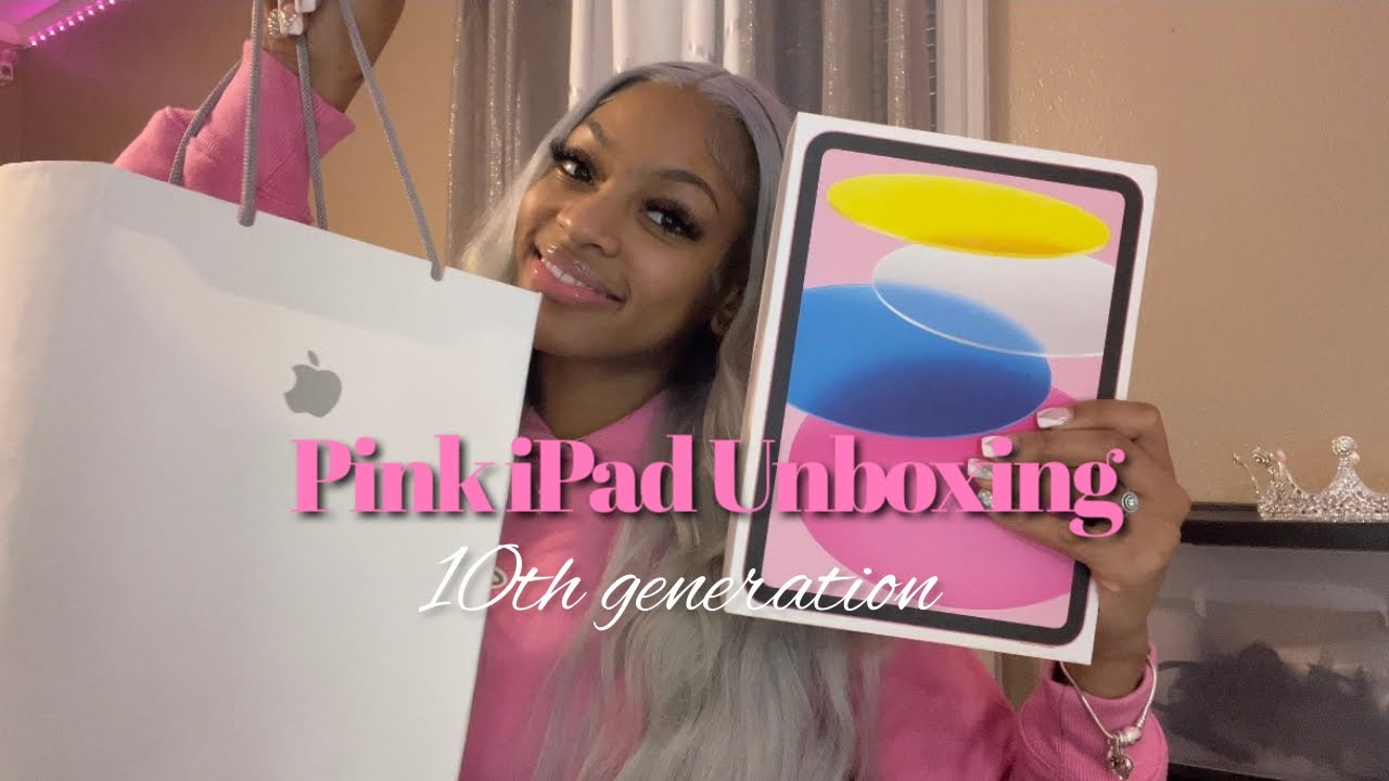 PINK IPAD 10th Generation unboxing & accessories💞 - YouTube