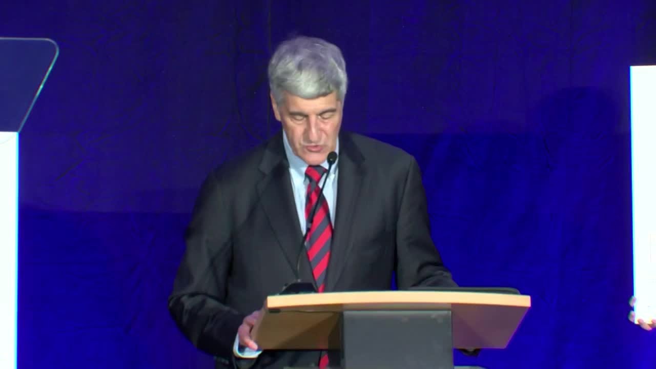 Peter Peckarsky gives speech at state convention - YouTube